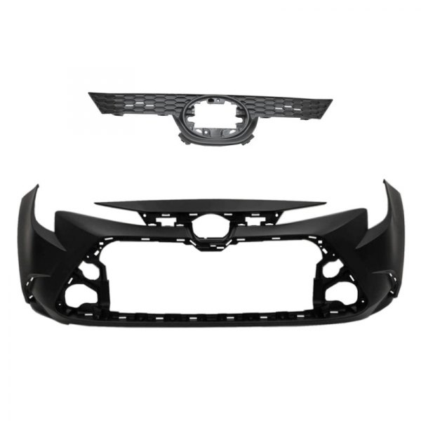 Replace® BNDL-232533 - 2-Piece (Front Bumper Cover, Grille) (Standard Line)