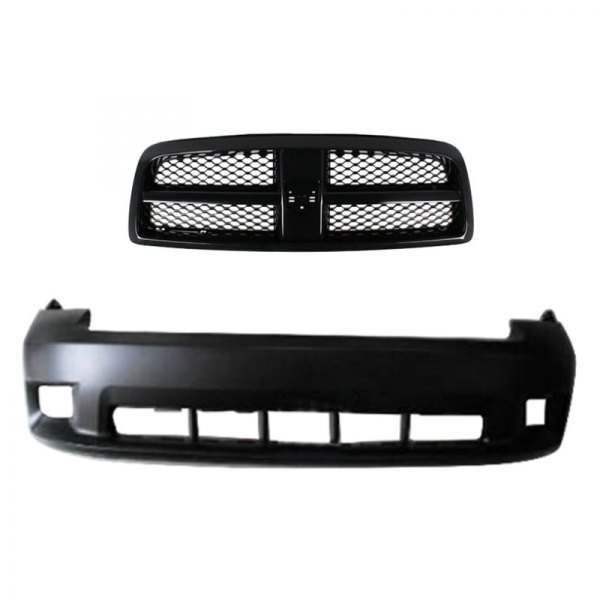 Replace® BNDL-232820 - 2-Piece (Front Bumper Cover, Grille) (Platinum Plus)