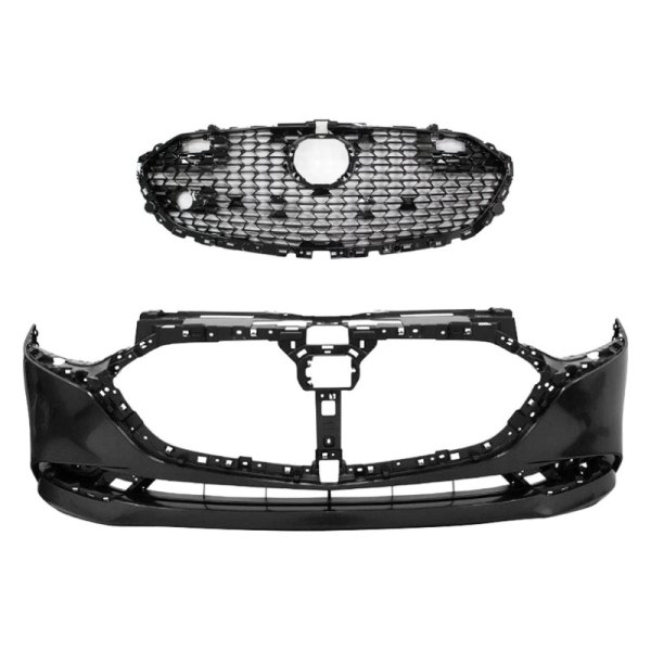 Replace® BNDL-232985 - 2-Piece (Front Bumper Cover, Grille) (Standard Line)
