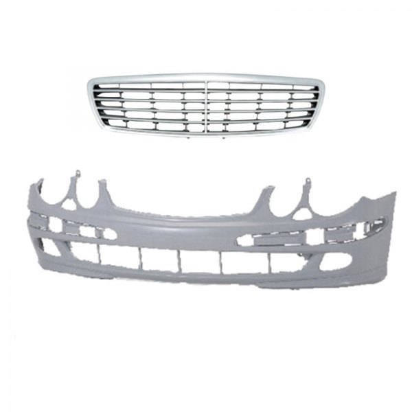 Replace® BNDL-233070 - 2-Piece (Front Bumper Cover, Grille) (Standard Line)