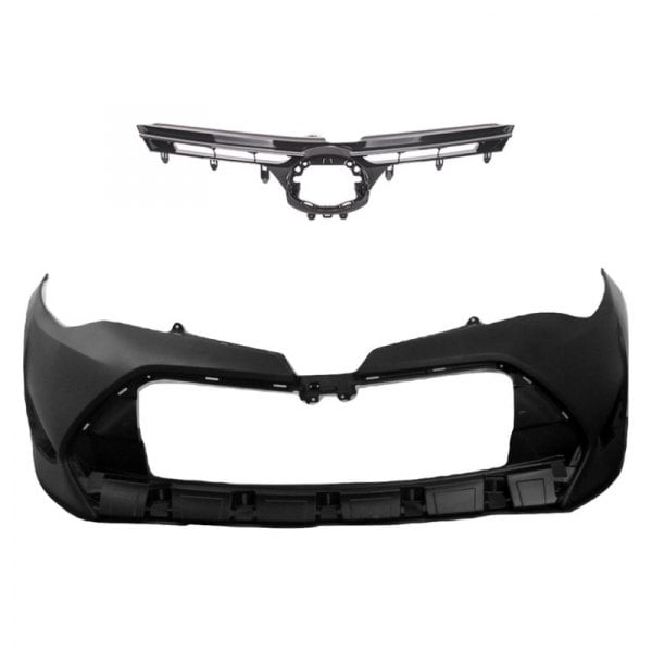 Replace® BNDL-233202 - 2-Piece (Front Bumper Cover, Grille) (Platinum Plus)