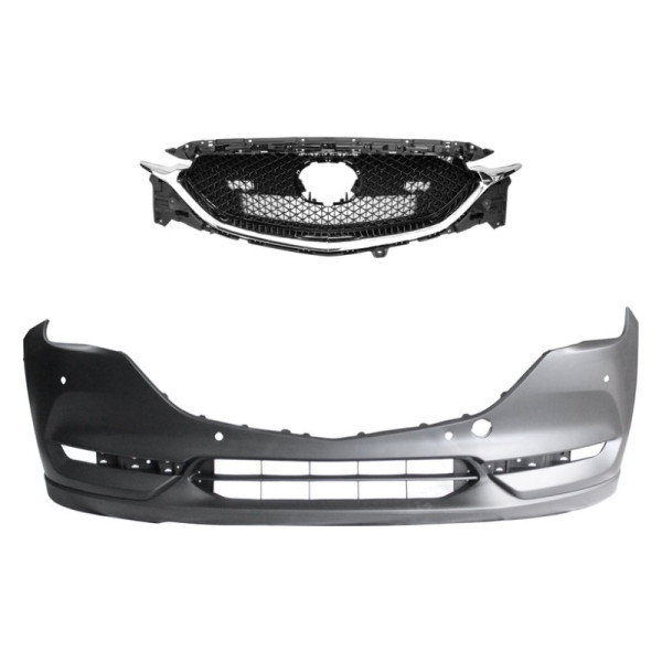 Replace® BNDL-233497 - 2-Piece (Front Bumper Cover, Grille) (CAPA ...