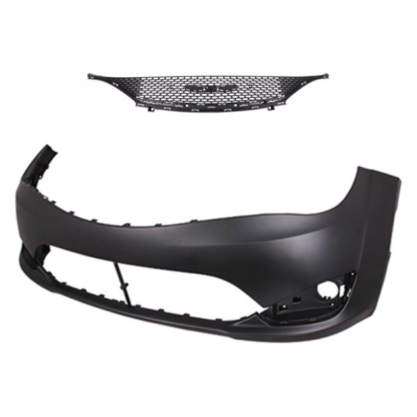 Replace® BNDL-233516 - 2-Piece (Front Bumper Cover, Grille) (Platinum Plus)