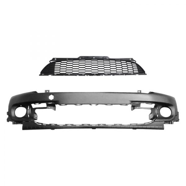 Replace® BNDL-235820 - 2-Piece (Front Bumper Cover, Grille) (Standard Line)