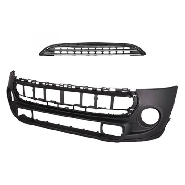 Replace® BNDL-236141 - 2-Piece (Front Bumper Cover, Grille) (Standard Line)
