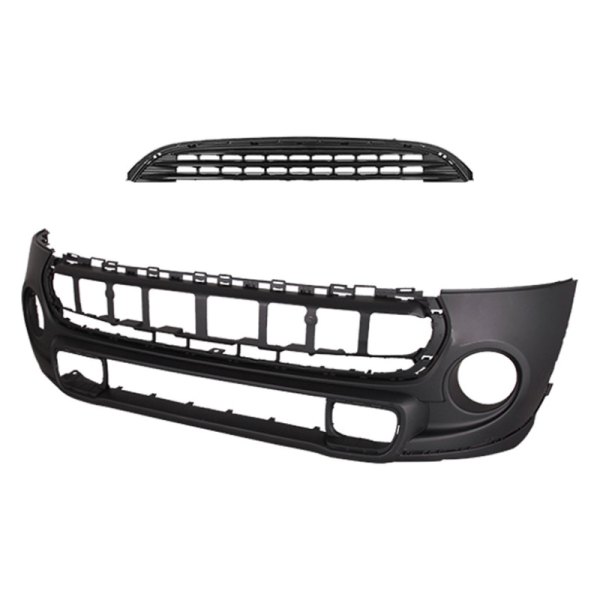 Replace® BNDL-236144 - 2-Piece (Front Bumper Cover, Grille) (Standard Line)