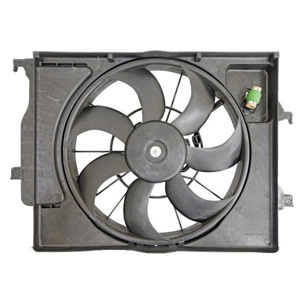 Replace® HY3115178 - Radiator and Condenser Fan Assembly with One Big Fan