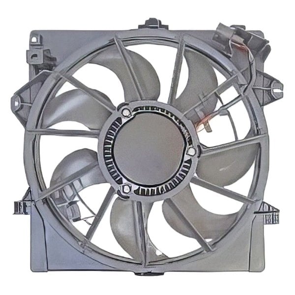 Replace® HY3115184 - Radiator and Condenser Fan Assembly with One Big Fan