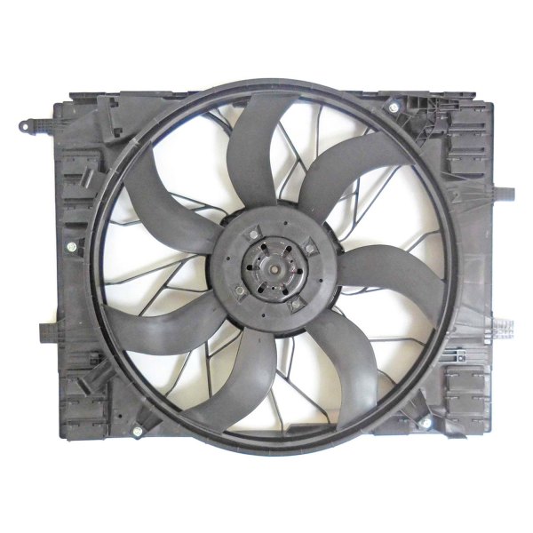 Replace® MB3115145 - Radiator and Condenser Fan Assembly with One Big Fan
