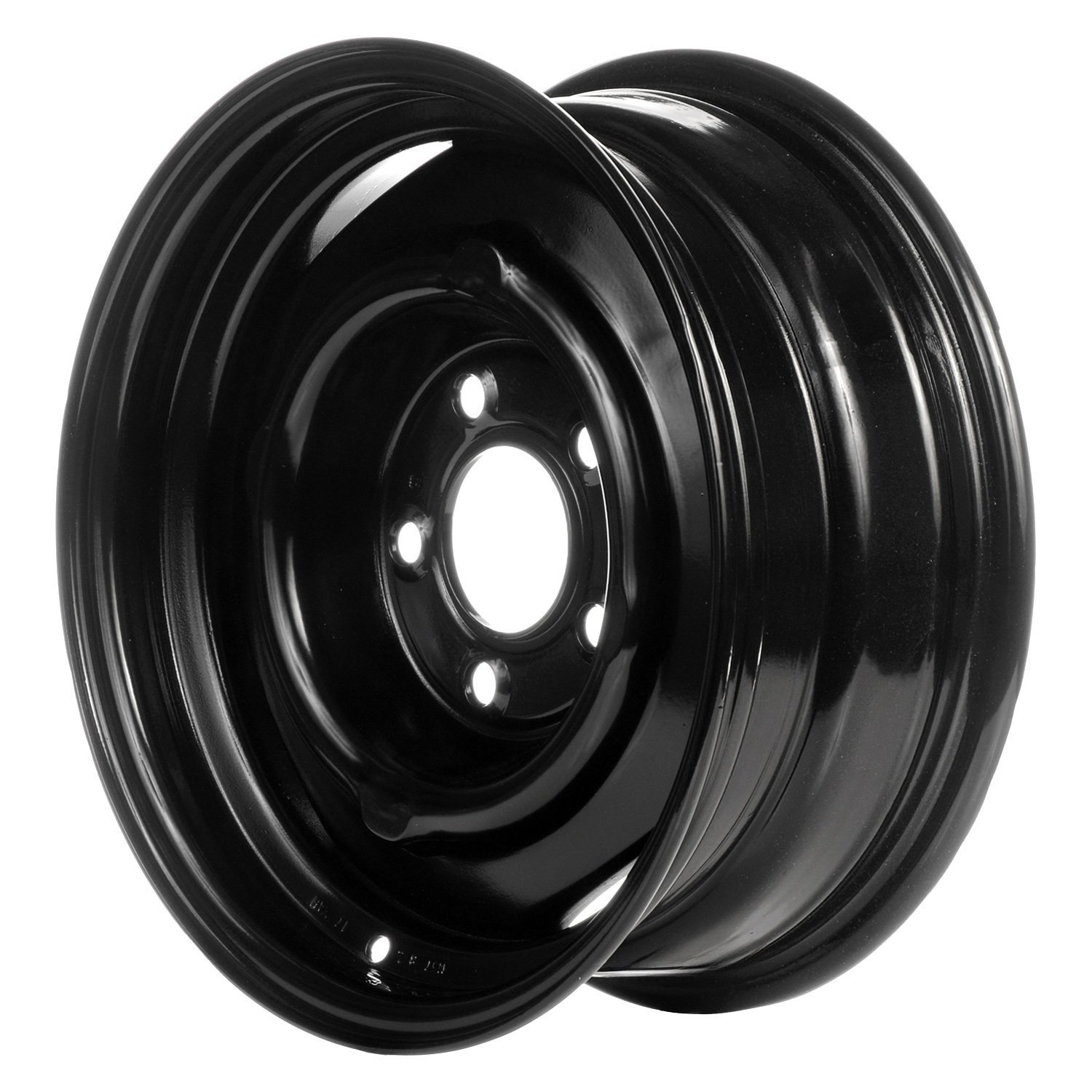 Replace® STLGG013U45 - Black 15x6 Steel Factory Wheel - Remanufactured