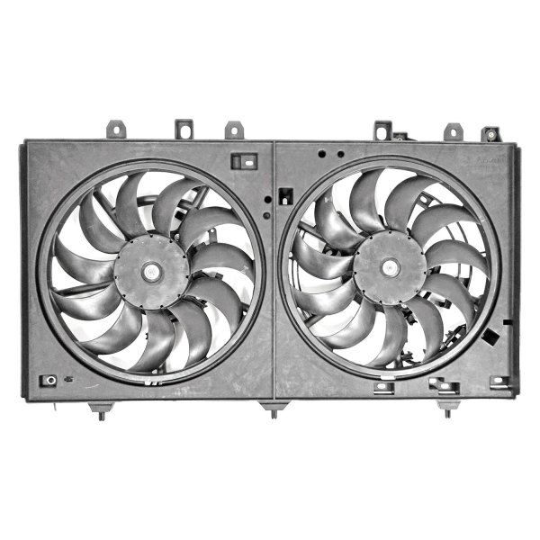 Replace® SU3115139 - Radiator and Condenser Fan Assembly with Two Fans