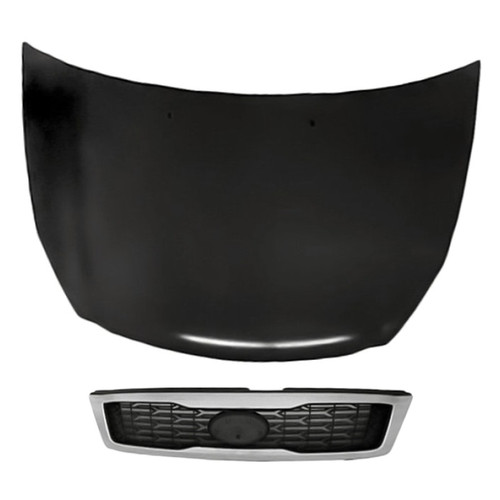 Replacement BNDL-209629 - 2-Piece (Hood Panel, Grille) (Standard Line)