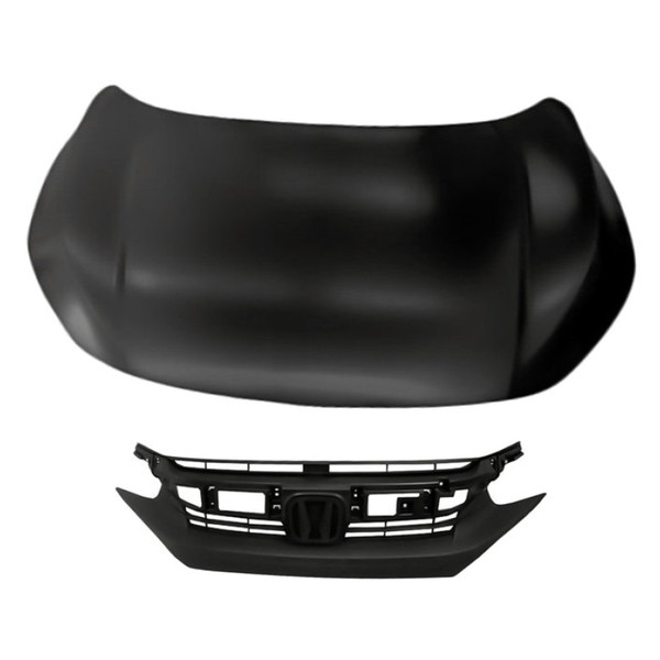 Replacement BNDL-209707 - 2-Piece (Hood Panel, Grille) (Standard Line)