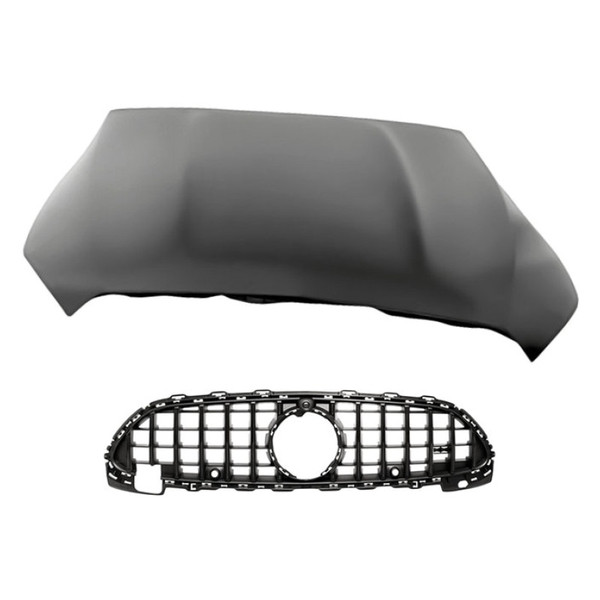 Replacement BNDL-209834 - 2-Piece (Hood Panel, Grille) (Standard Line)