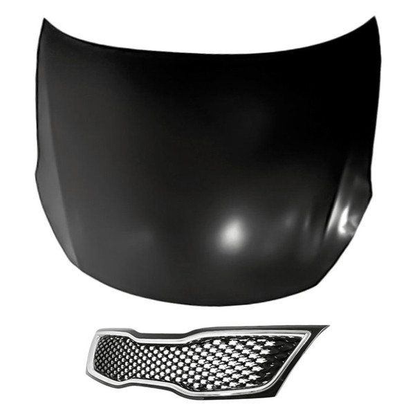 Replacement BNDL-210383 - 2-Piece (Hood Panel, Grille) (Standard Line)