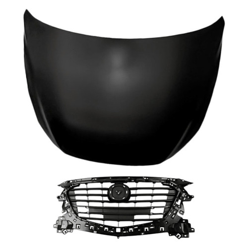 Replacement BNDL-210552 - 2-Piece (Hood Panel, Grille) (Standard Line)