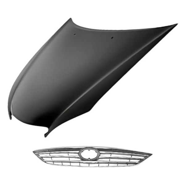 Replacement BNDL-211683 - 2-Piece (Hood Panel, Grille) (Standard Line)