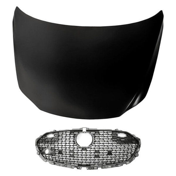 Replacement BNDL-211689 - 2-Piece (Hood Panel, Grille) (Standard Line)