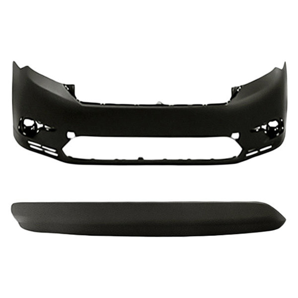 Replacement BNDL-221438 - 2-Piece (Front and Rear Lower Bumper Cover ...