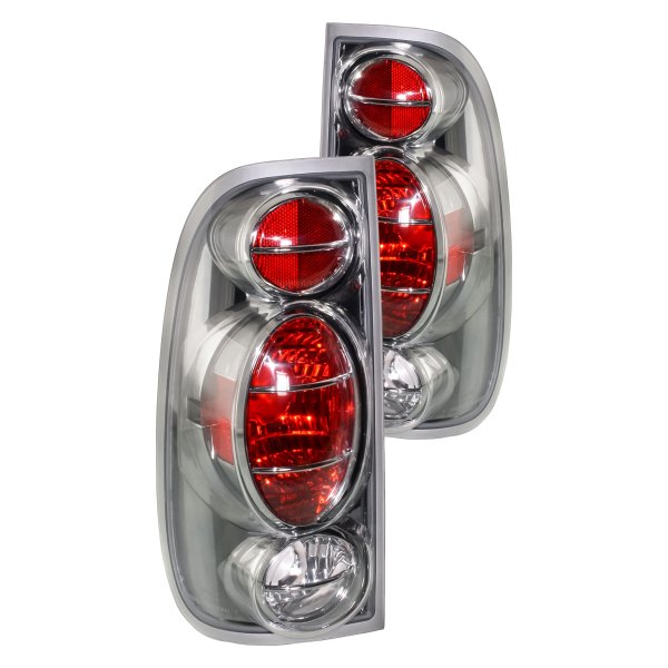 Replacement ID0002AA0086P02 - Gunmetal/Red Euro Tail Lights