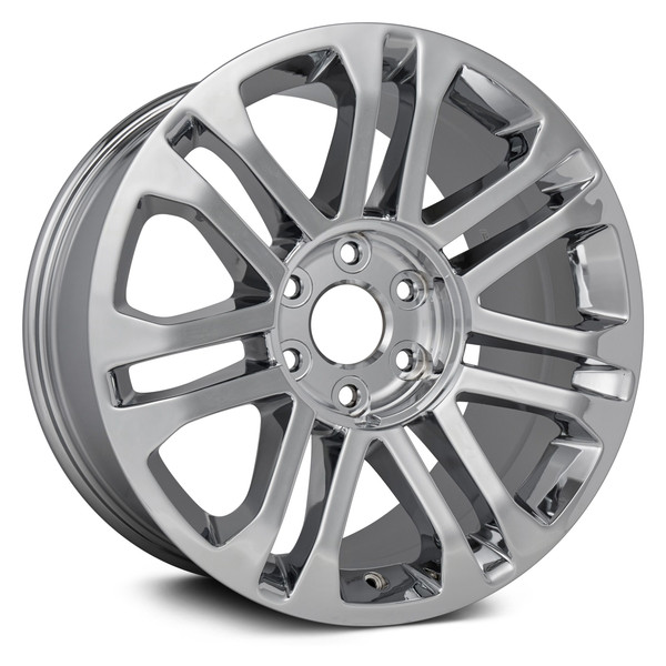 Replikaz® ALY04737U85N - 7 V-Spoke Chrome 20x9 Alloy Factory Wheel ...