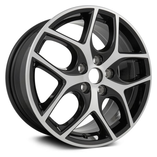 Replikaz® ALY10012U45N - 5 Y-Spoke Machined Face with Painted Black ...