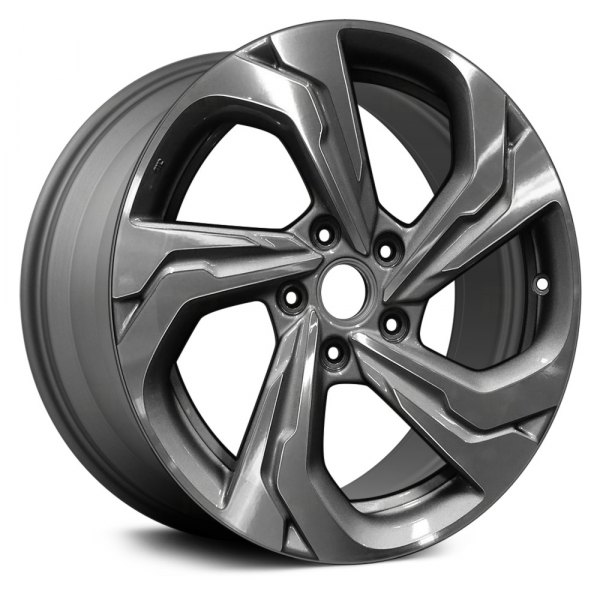 Replikaz® ALY64124U35N - 5 Spiral-Spoke Machined Face with Painted Gray ...