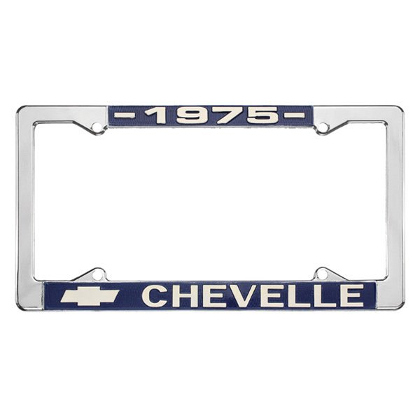 RESTOPARTS® CRC0175 - License Plate Frames with 1975 Chevelle Logo