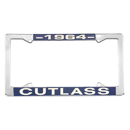 RESTOPARTS® CRC1364 - License Plate Frame with 1964 Cutlass Logo