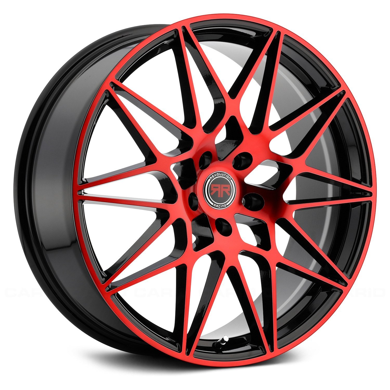 REVOLUTION RACING® RR11 Wheels - Black with Red Face Rims - RR11 ...