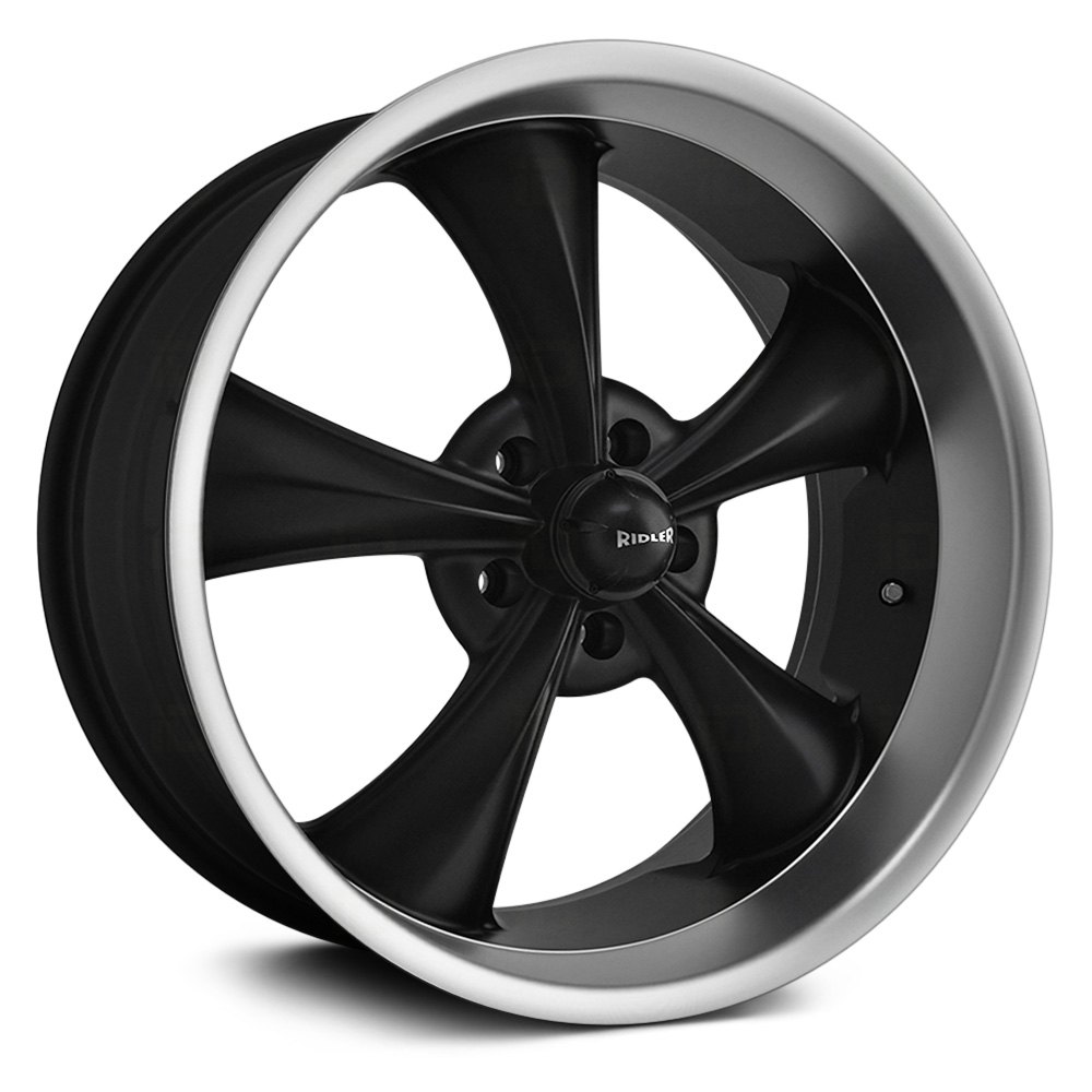RIDLER® 695 Wheels - Matte Black with Machined Lip Rims