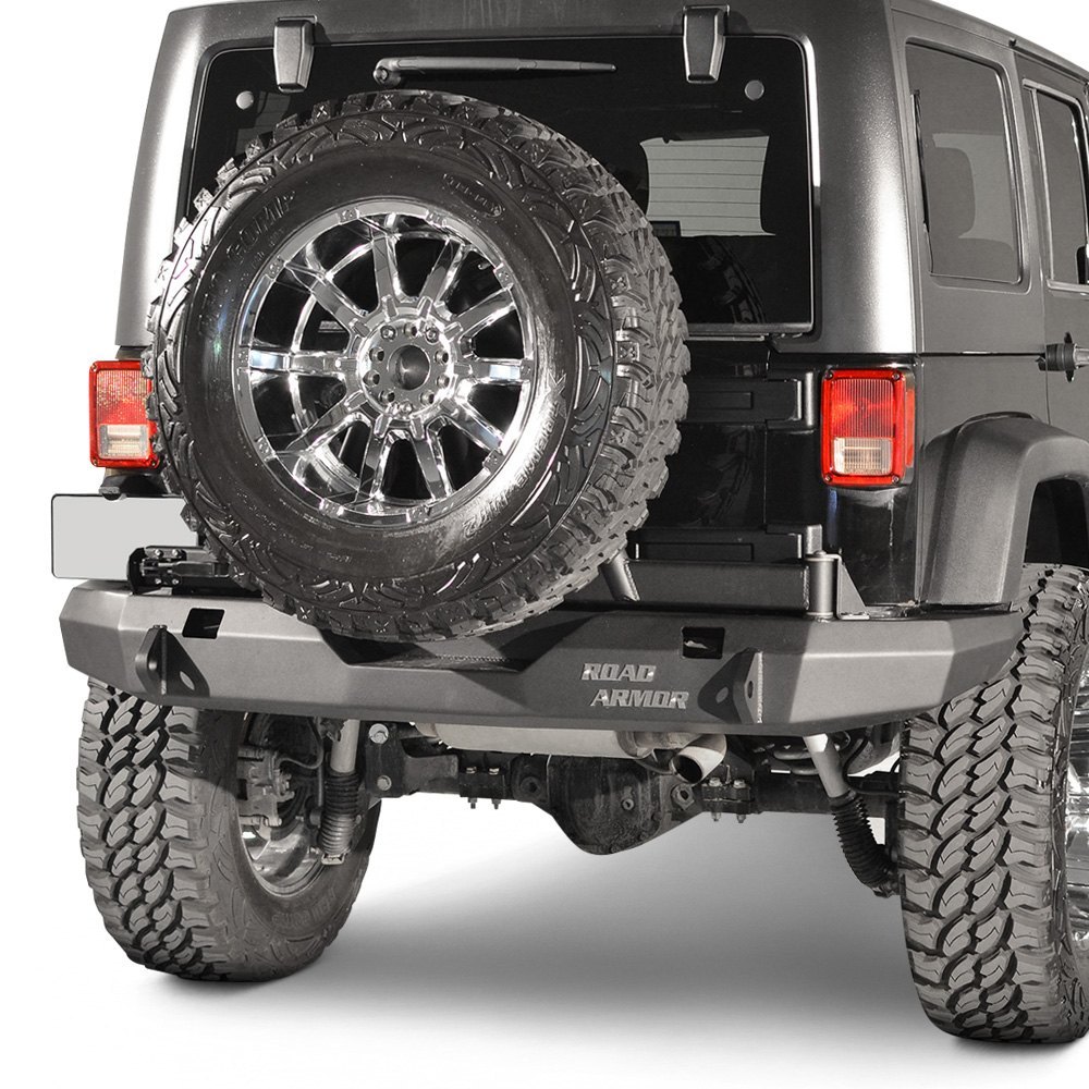 Road Armor® - Stealth Series Full Width Rear HD Bumper with Tire Carrier