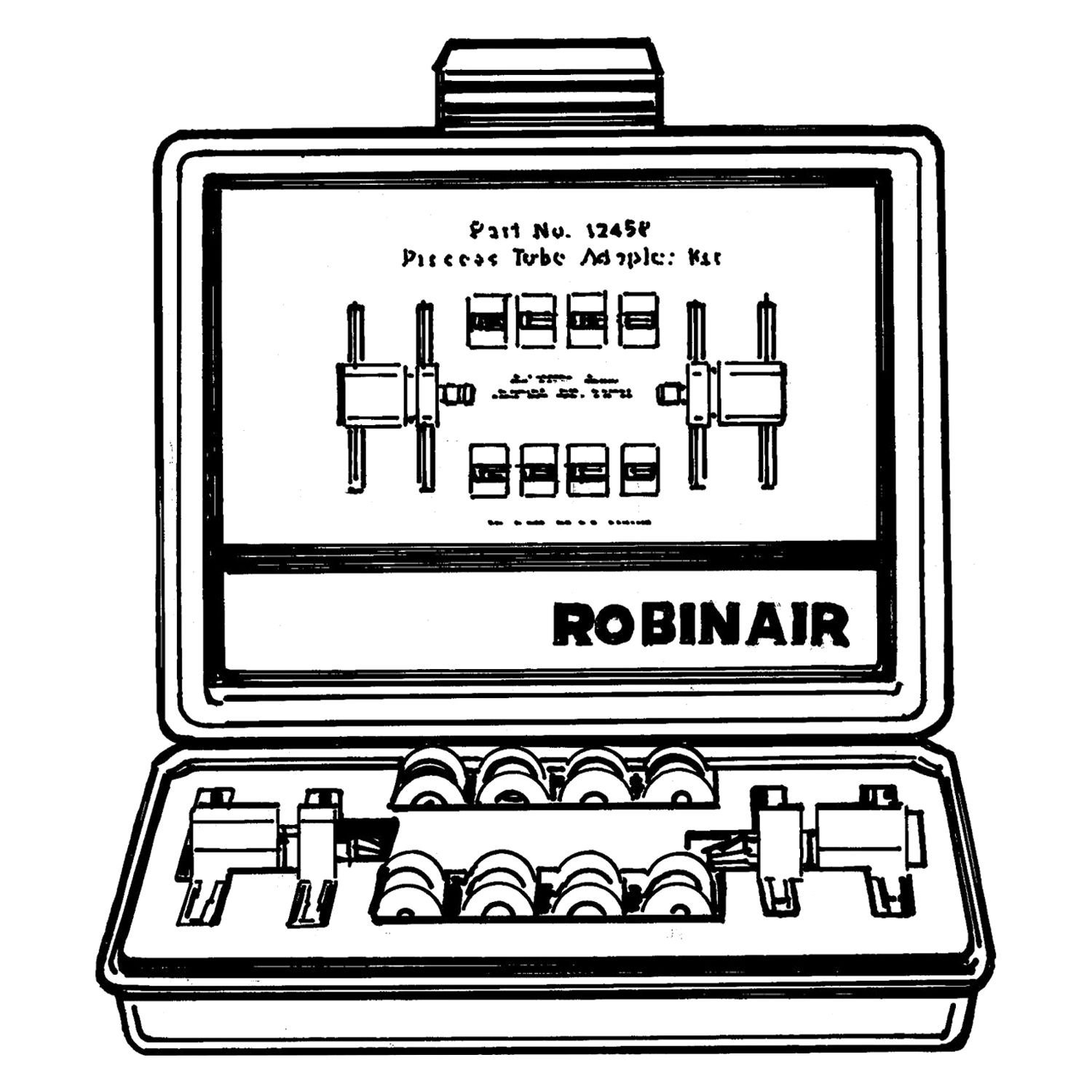 Robinair® 12458 - Process Tube Adapter Kit