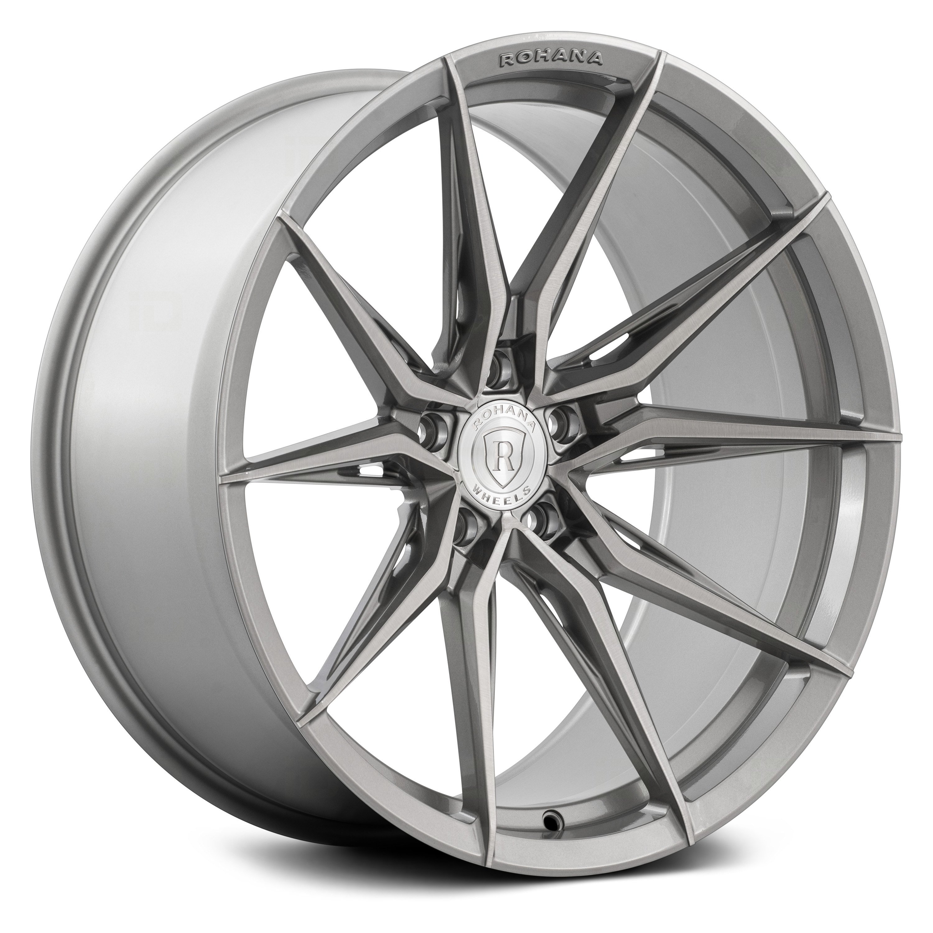 ROHANA® RFX13 Wheels - Brushed Titanium Rims