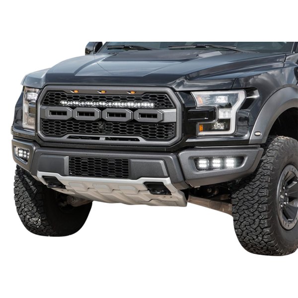 Rough Country® 70702 - Grille Mounted 30" 150W Slim Curved Spot Beam ...