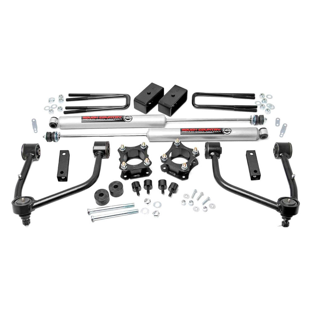 Rough Country® 76830 - 3.5" Bolt-On Front and Rear Suspension Lift Kit