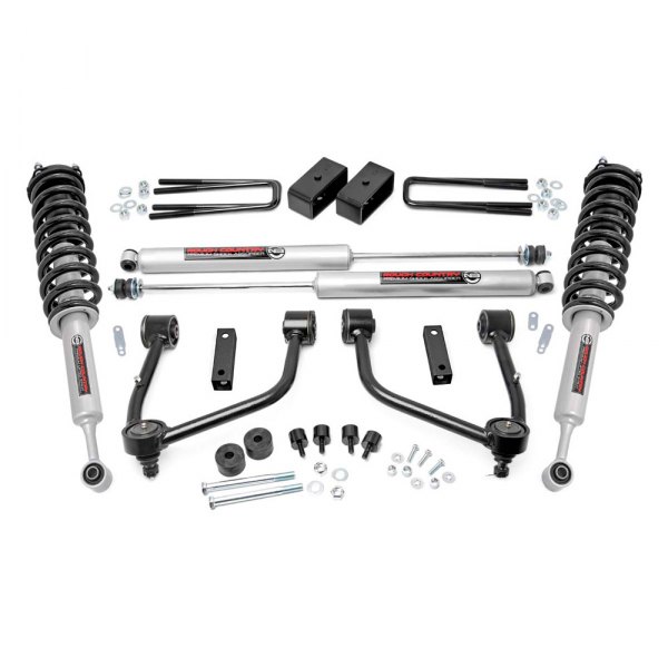 Rough Country® 76831 - 3.5" Bolt-On Front and Rear Suspension Lift Kit