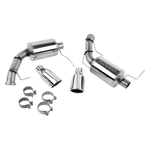 ROUSH Performance® 421145 - Stainless Steel Axle-Back Exhaust System ...