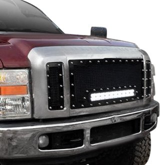 2005 Ford F-250 Custom Grilles - Billet, Mesh, LED, Chrome, Black