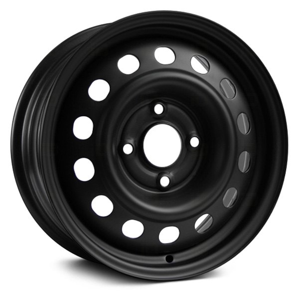 RT® 15" STEEL WHEEL 4 LUG X40619 Wheels - Black Rims
