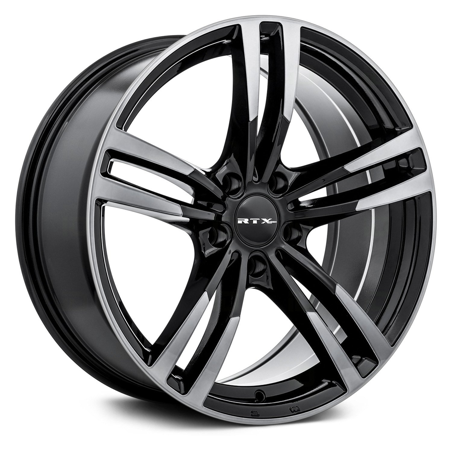 RTX® GRAZ Wheels - Black with Machined Gray Face Rims