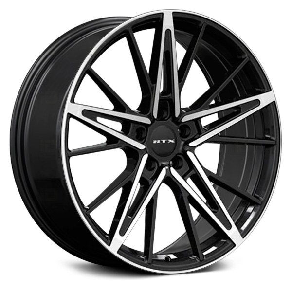 RTX® OMEGA Wheels - Gloss Black with Machined Face Rims