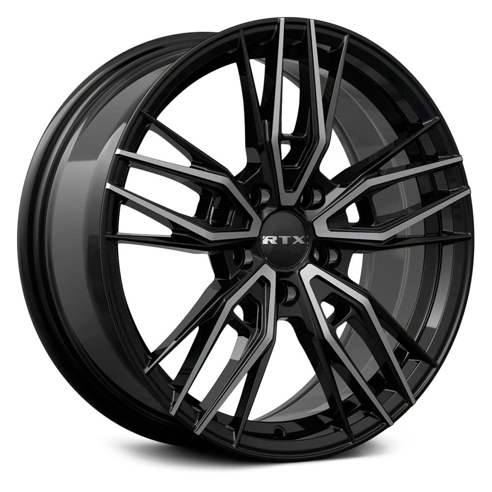 RTX® SCEPTER Wheels - Gloss Black with Machined Face Rims