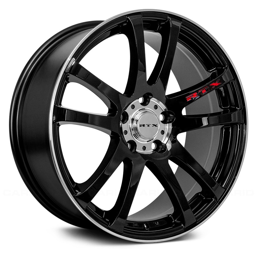 RTX® TWIN Wheels - Black with Machined Face Rims