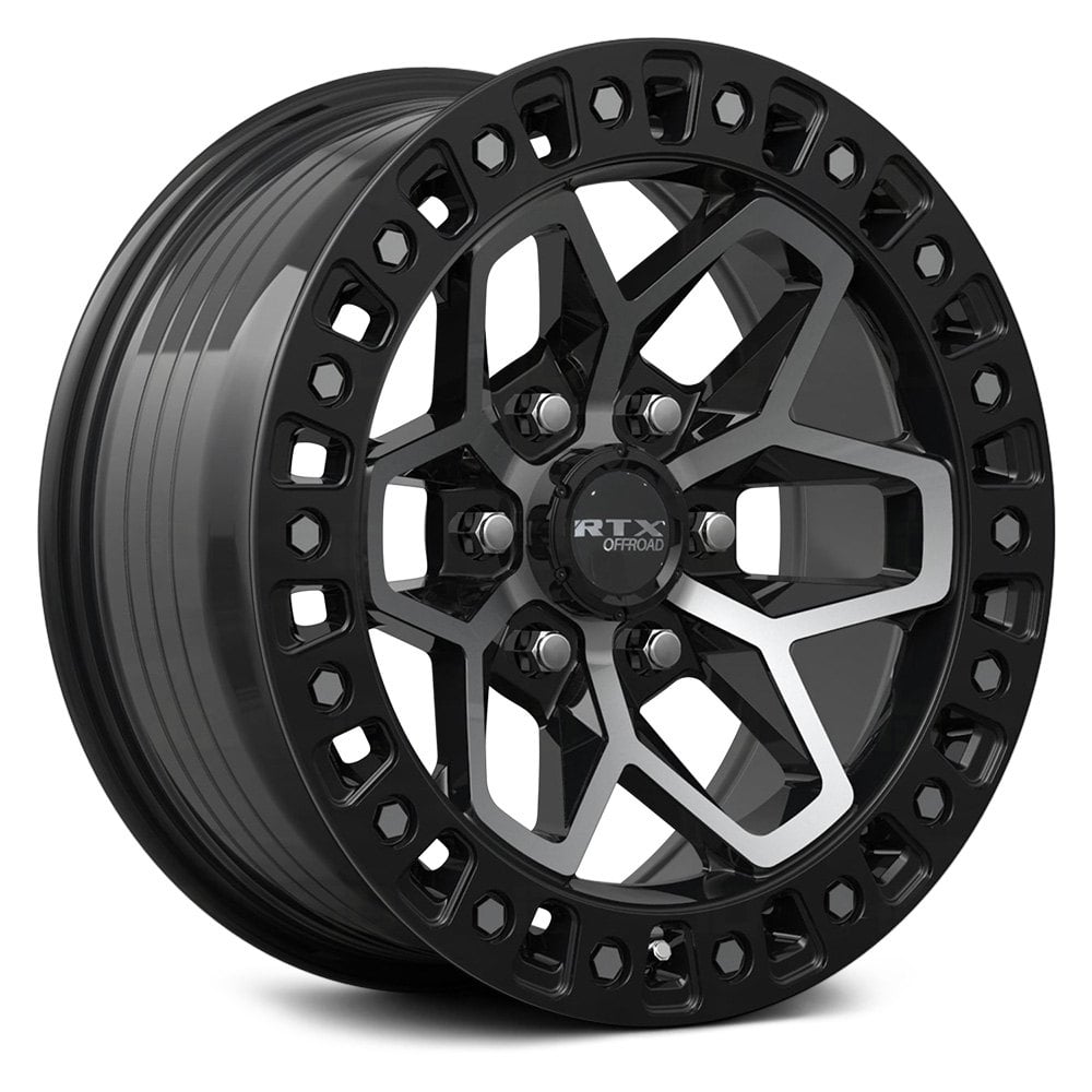 RTX® ZION Wheels - Black with Machined Face Rims - 082983