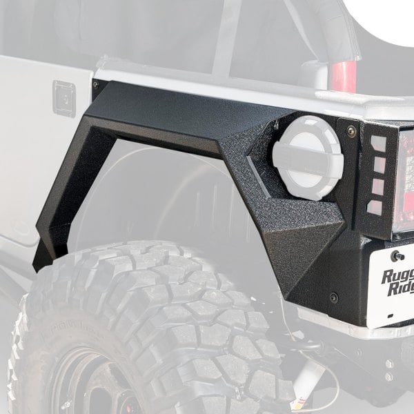 Rugged Ridge® 11615.06 - XHD Textured Black Powder Coat Front and Rear ...