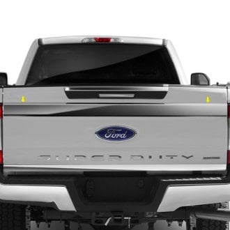 Ford F-250 Tailgate Trim - Chrome, Polished Stainless Steel