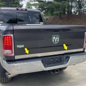 Dodge Ram Tailgate Trim - Chrome, Polished Stainless Steel