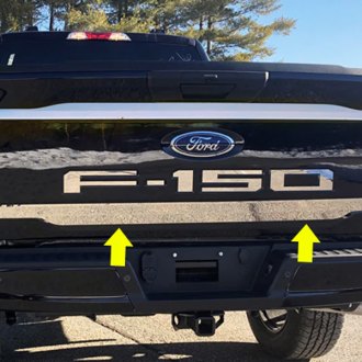 Custom Tailgate Trim - Chrome, Polished Stainless Steel, Diamond Tread