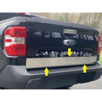 Custom Tailgate Trim - Chrome, Polished Stainless Steel, Diamond Tread